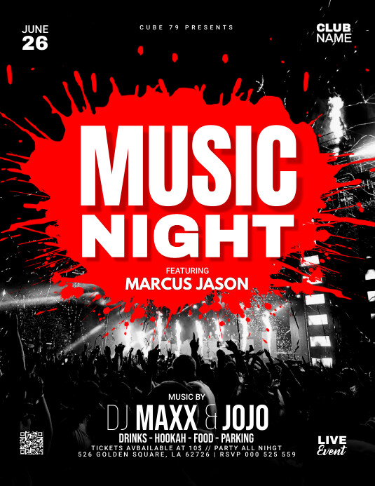 MUSIC NIGHT Template | PosterMyWall