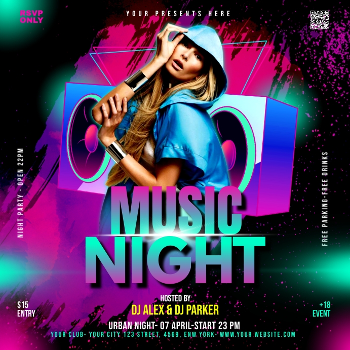MUSIC NIGHT Template | PosterMyWall