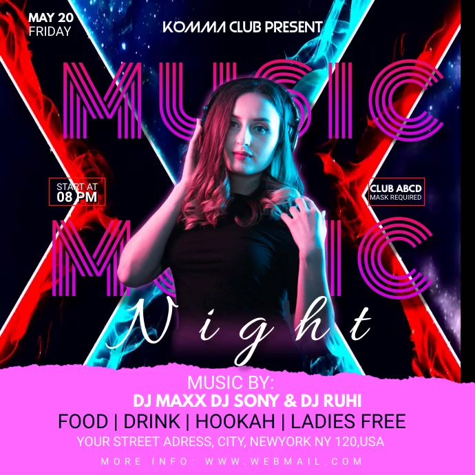 music night Template | PosterMyWall