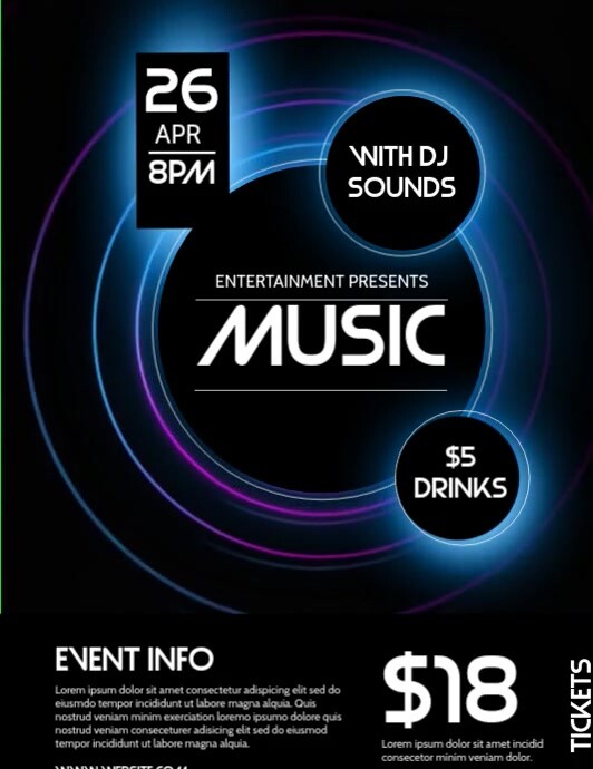 music night Templat | PosterMyWall