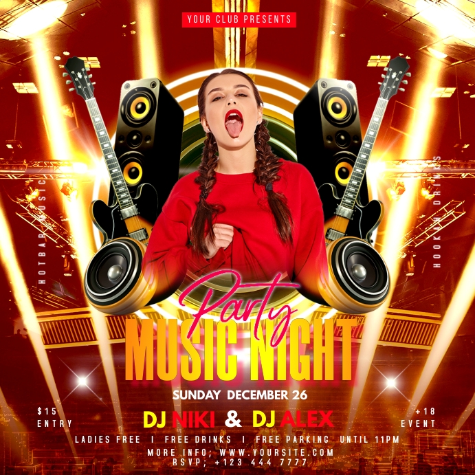 MUSIC NIGHT Template | PosterMyWall