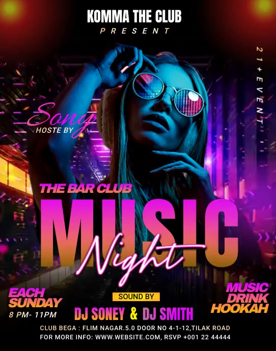 music night Template | PosterMyWall
