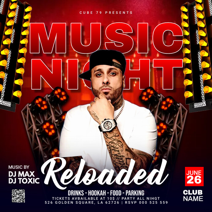 MUSIC NIGHT Template | PosterMyWall