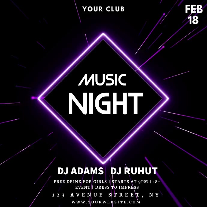 music night Template | PosterMyWall