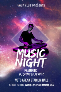 Music Night Poster Template | PosterMyWall