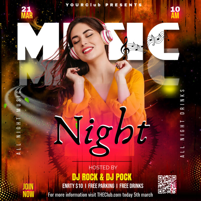music night Template | PosterMyWall