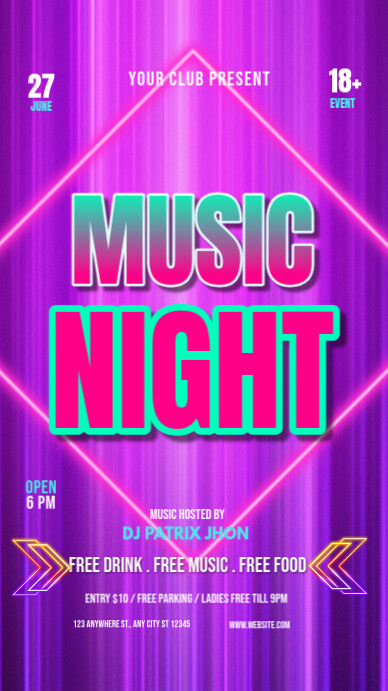 Music night Template | PosterMyWall