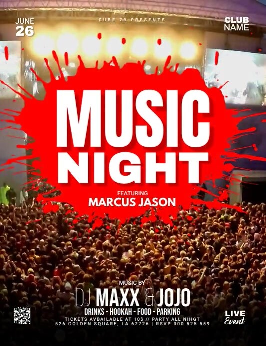 Copy of MUSIC NIGHT | PosterMyWall