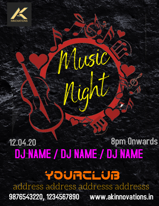 music night Template | PosterMyWall