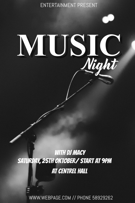 Copy of Music night event flyer template | PosterMyWall