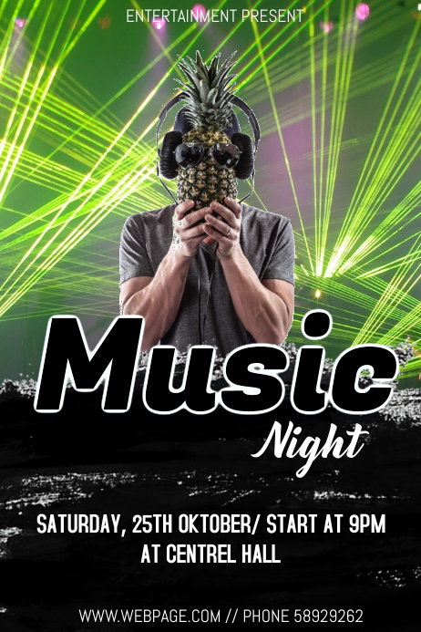 Copy of Music night event flyer template | PosterMyWall