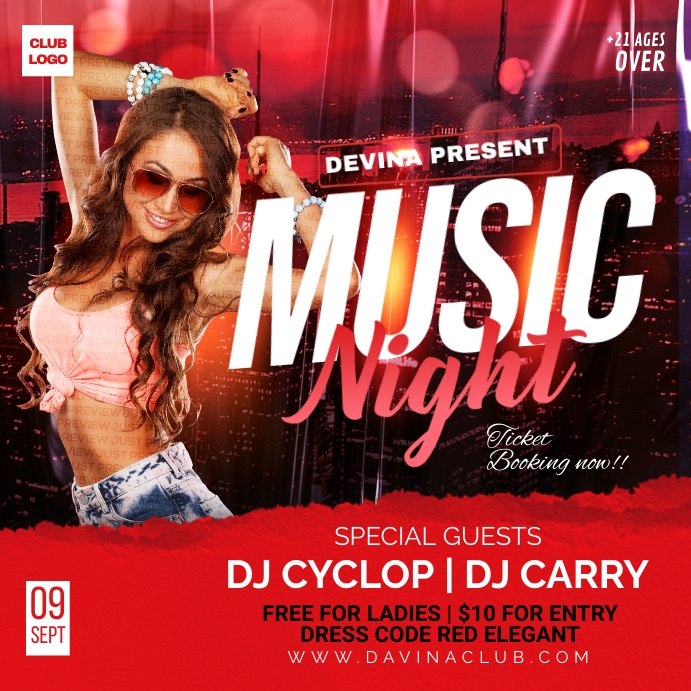 Music Night Event Party Template | PosterMyWall