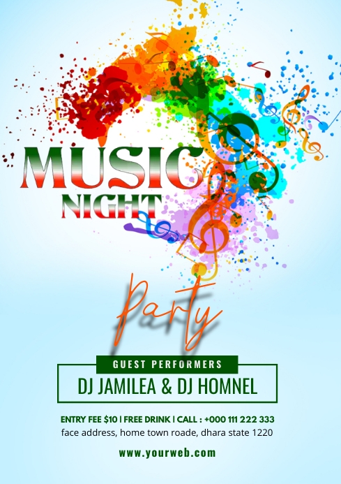 Music Night Flyer Template | PosterMyWall