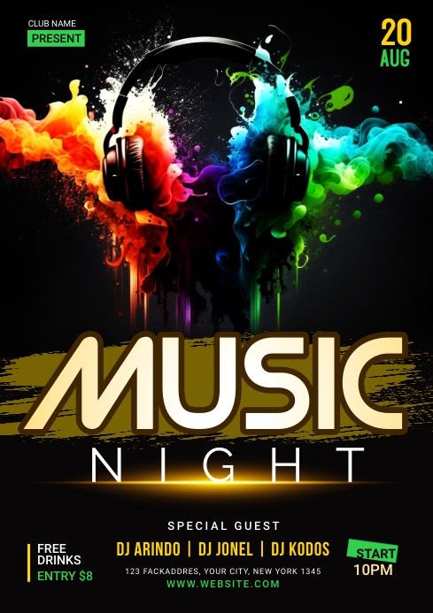 Copy of Music Night Flyer | PosterMyWall