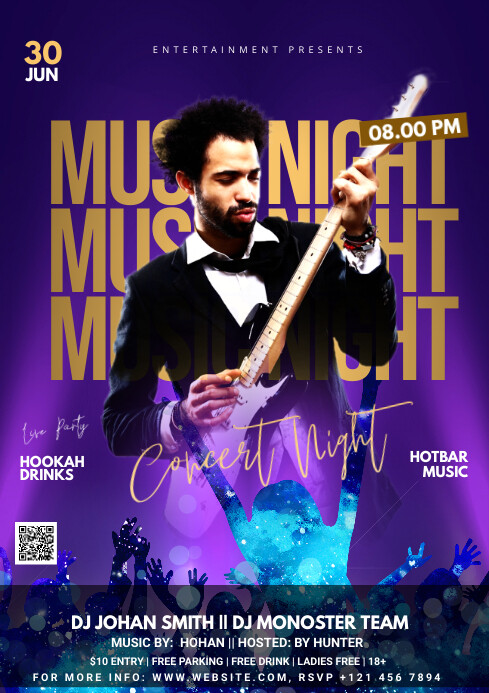 Copy of Music Night Flyer | PosterMyWall