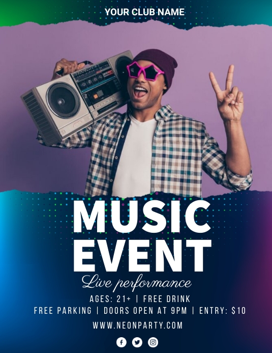 Music Night Flyers Template | PosterMyWall