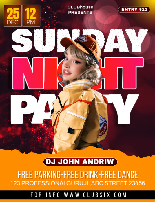 music night party advertisement, Template | PosterMyWall