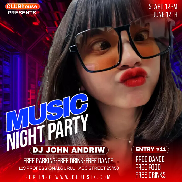 music night party Template | PosterMyWall