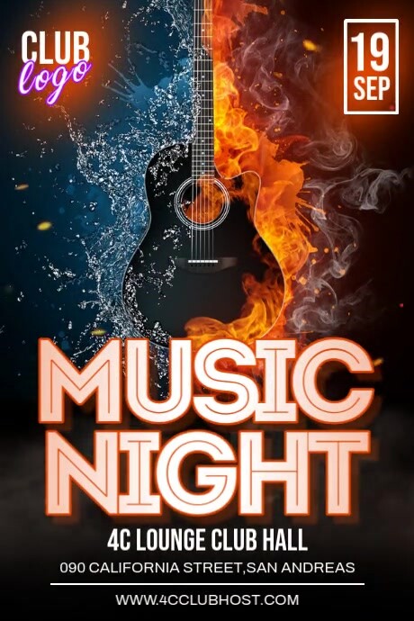 Plantilla de Music Night Party | PosterMyWall