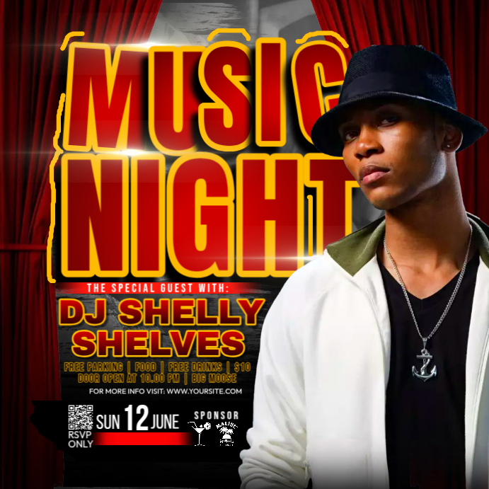 Music Night Party Template | PosterMyWall