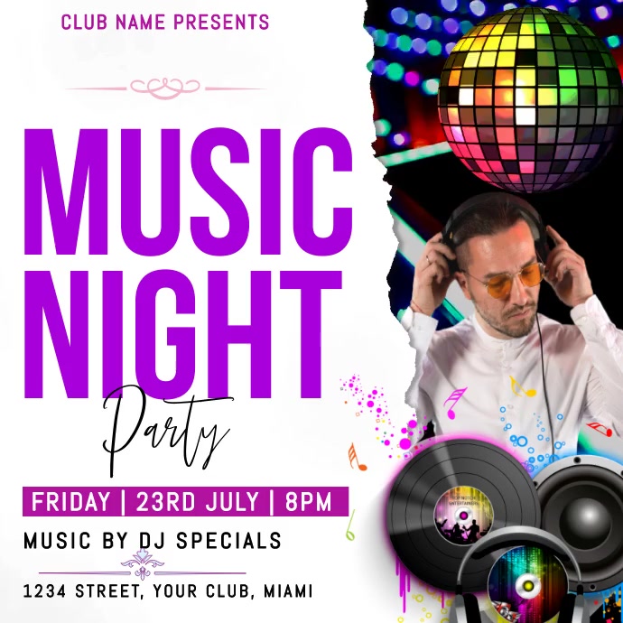 Copy of MUSIC NIGHT PARTY | PosterMyWall