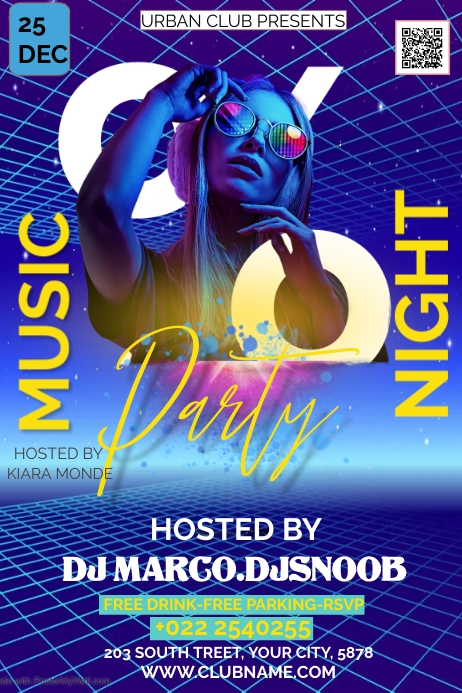 Music night party Template | PosterMyWall
