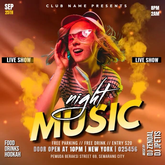 Plantilla de Music Night Party | PosterMyWall