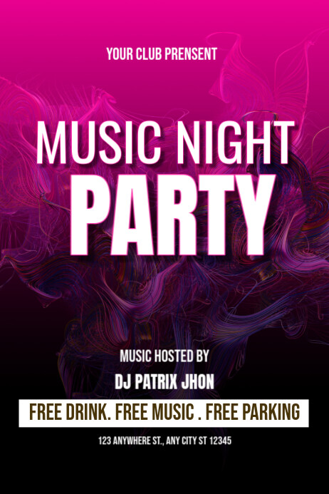 Copy of Music night party | PosterMyWall
