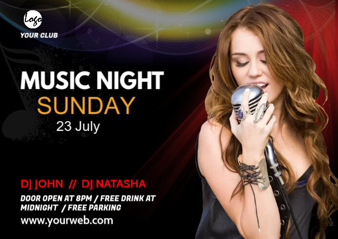 music night party template social media post | PosterMyWall