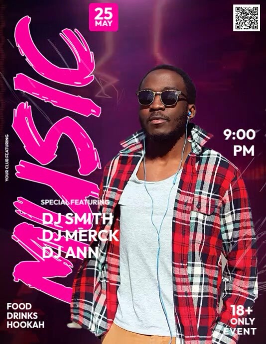 Music Night Party Video Template | PosterMyWall
