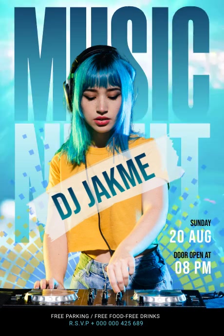 Music night Poster Template | PosterMyWall