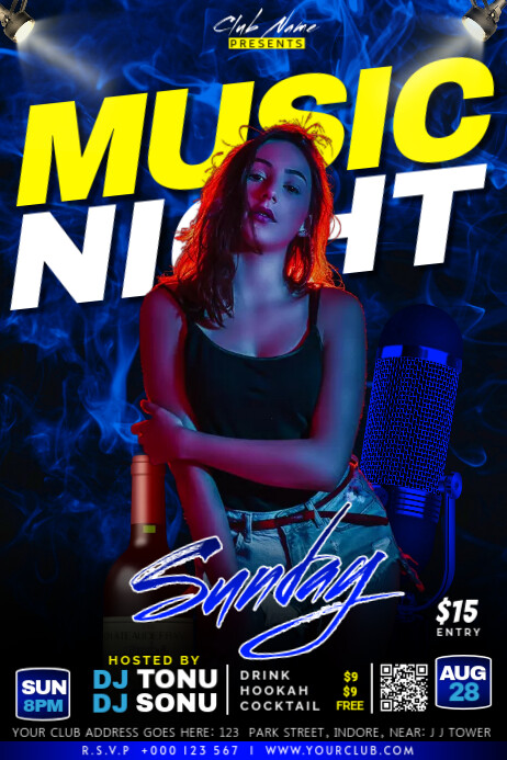 Copy of MUSIC NIGHT SUNDAY | PosterMyWall