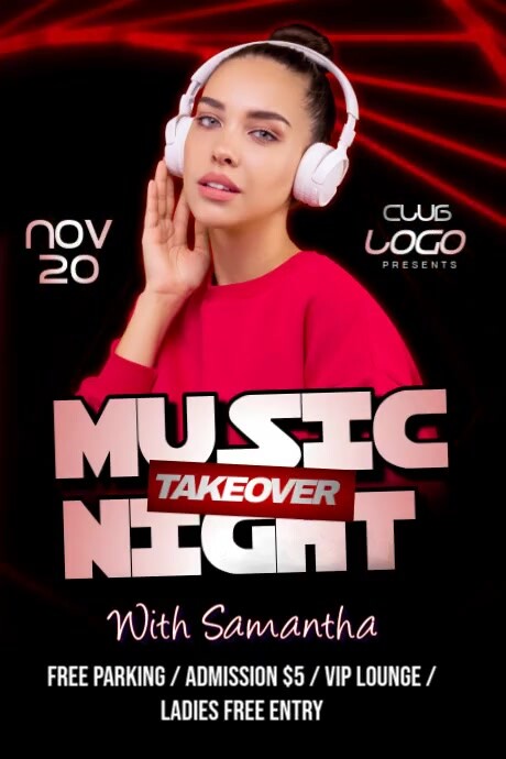Music Night Takeover Modelo | PosterMyWall
