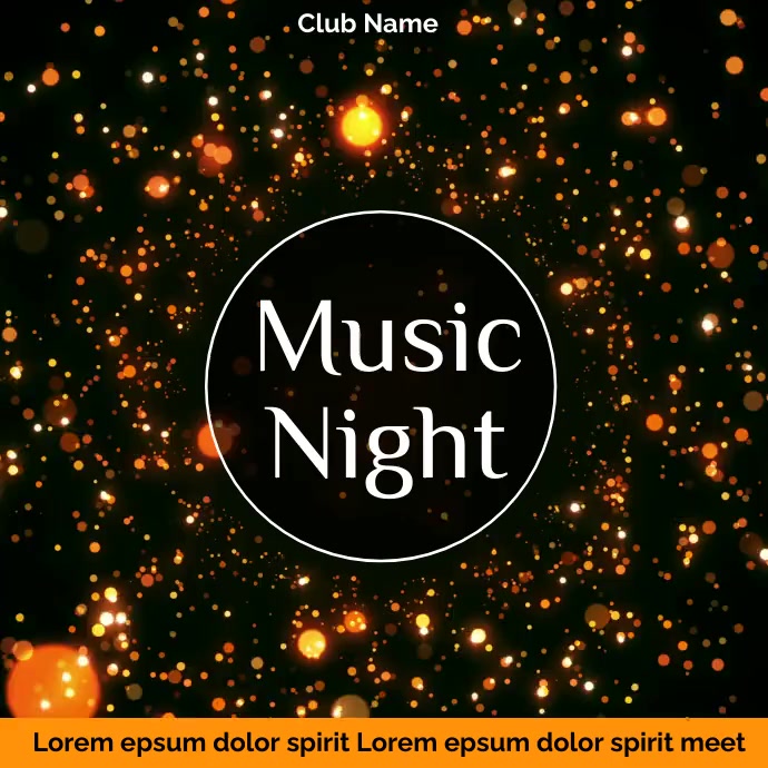 Plantilla de Music night Template | PosterMyWall