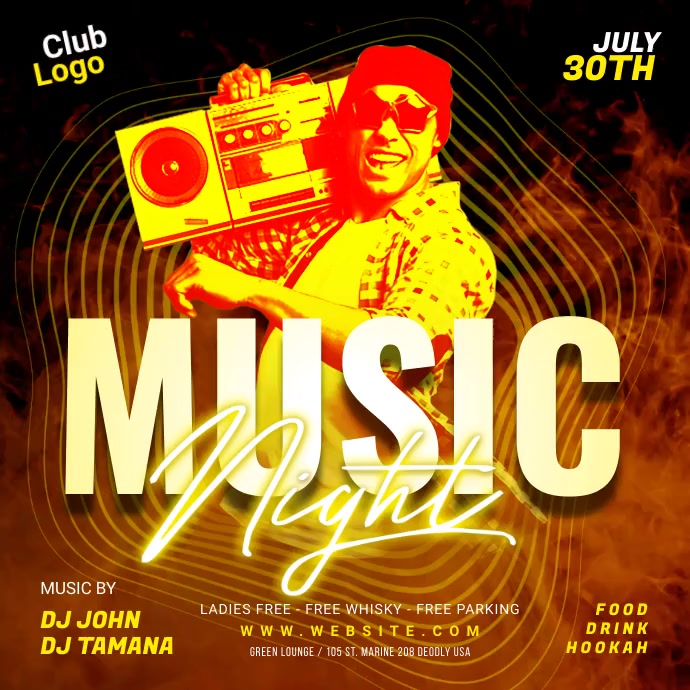 Music Night template | PosterMyWall