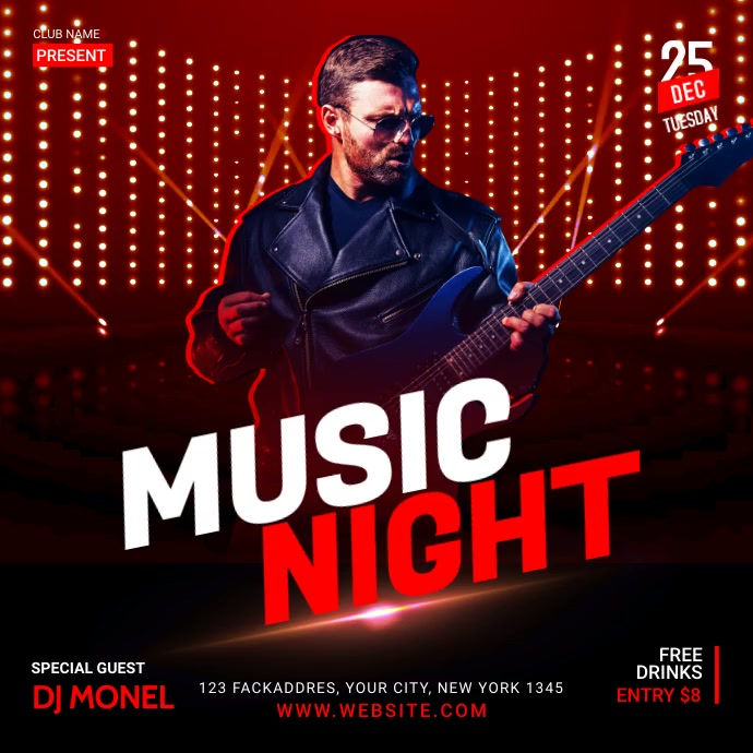 Music Night Template | PosterMyWall