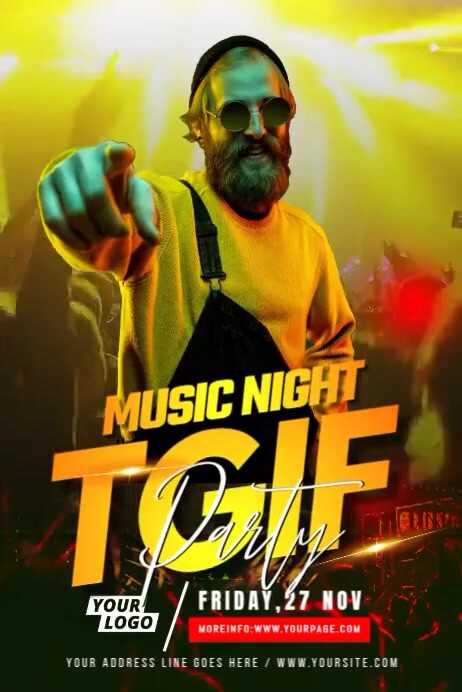 Music Night TGIF Template | PosterMyWall