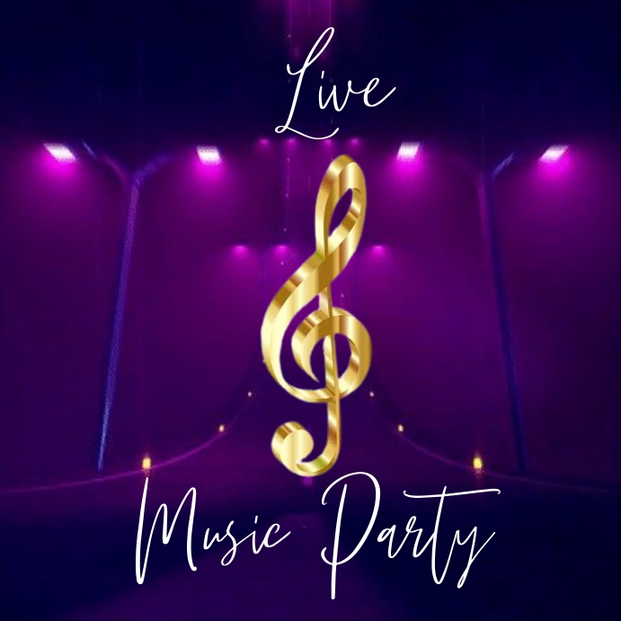 music party & dance flyer Template | PosterMyWall