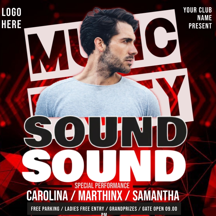 Music Party Ads Template | PosterMyWall