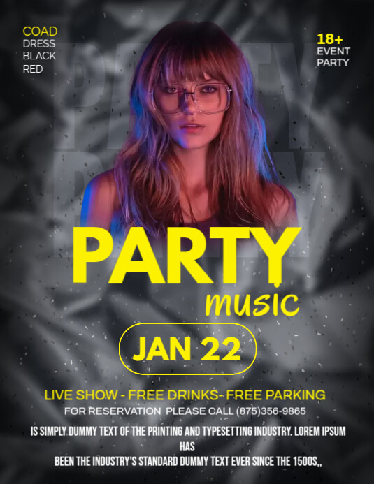 Music Party Ads Template | PosterMyWall