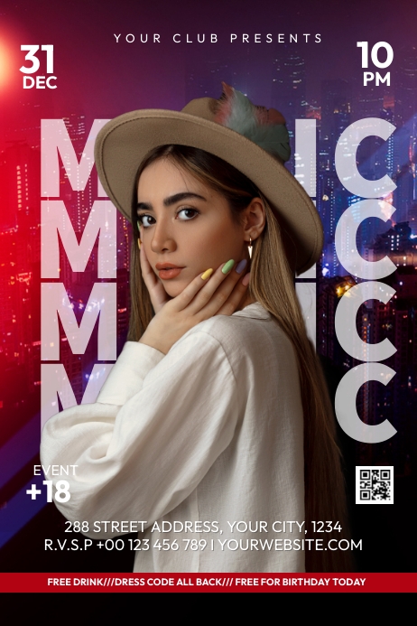 Music Party Ads Template | PosterMyWall