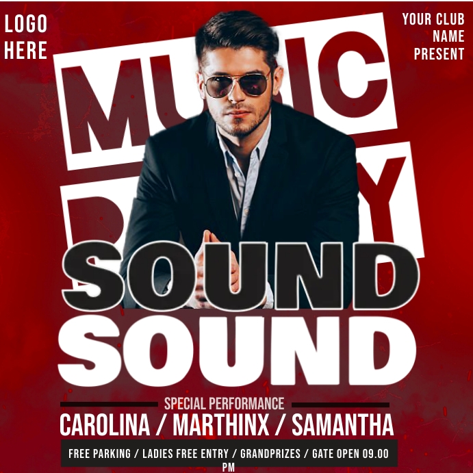 Music Party Ads Template | PosterMyWall