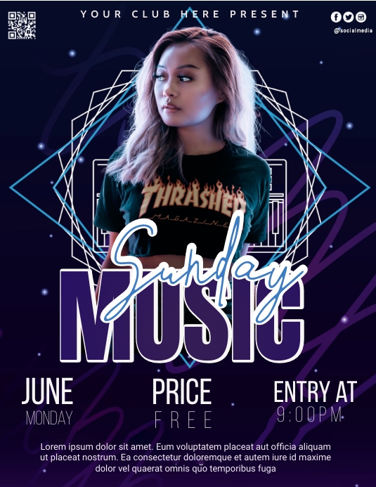 Music Party Ads Template | PosterMyWall