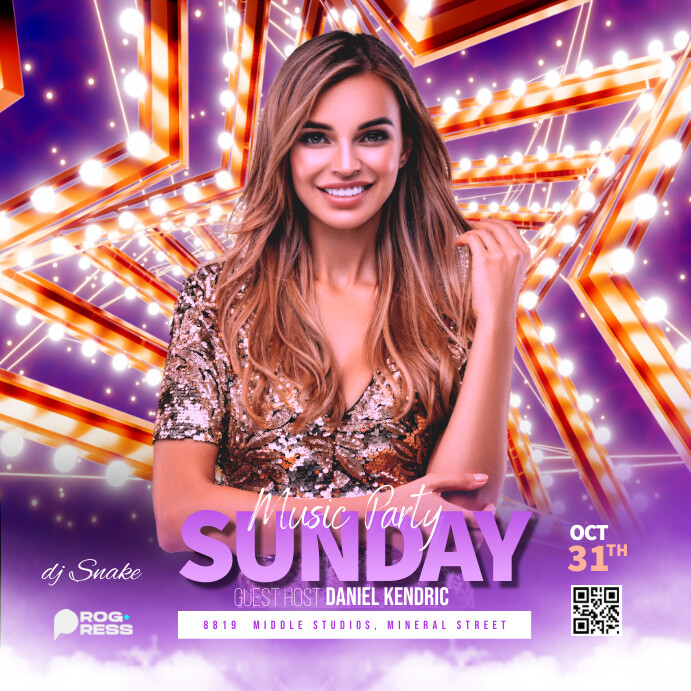 Music Party Ads Template | PosterMyWall