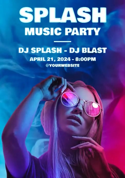 Plantilla de Music Party Advertisement Flyer | PosterMyWall