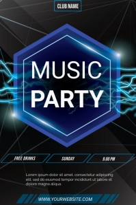 Music party Banner Template | PosterMyWall