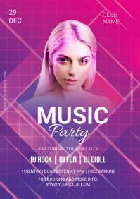 MUSIC PARTY TEMPLATE | PosterMyWall