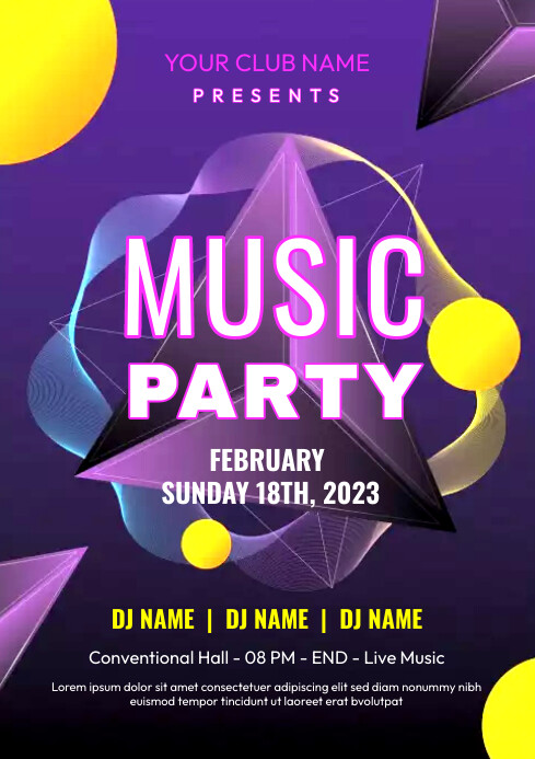 Music Party Template | PosterMyWall
