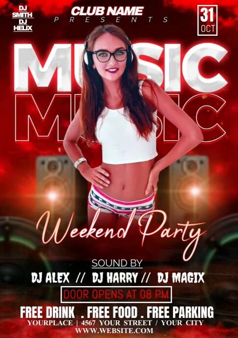 music party Template | PosterMyWall