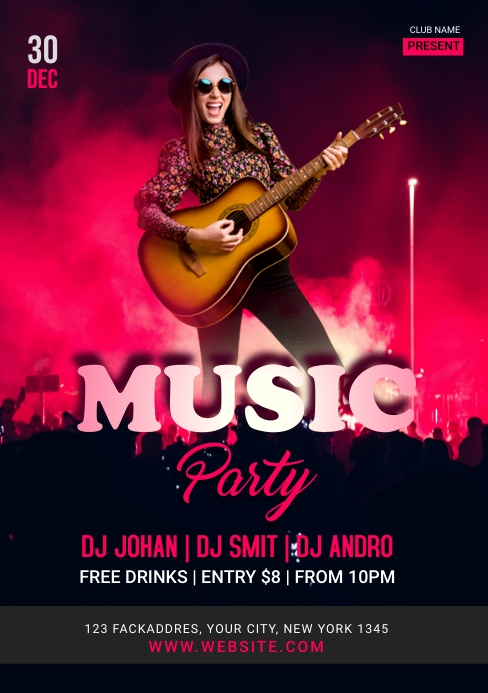 Music party Template | PosterMyWall